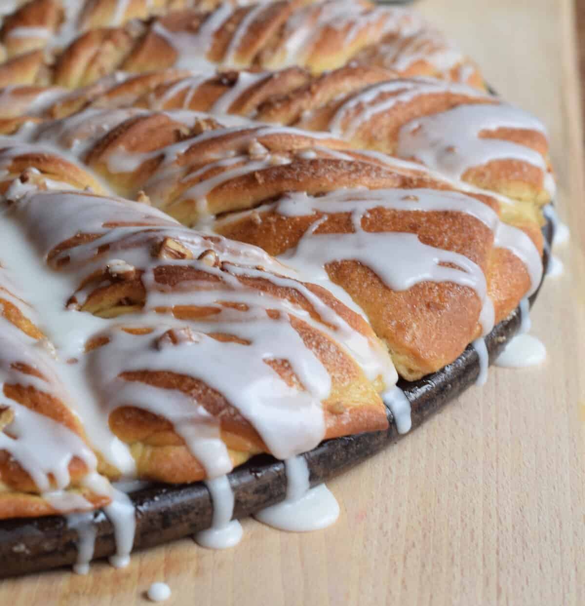 Maple Pecan Coffee Cake Twists - Grits and Gouda
