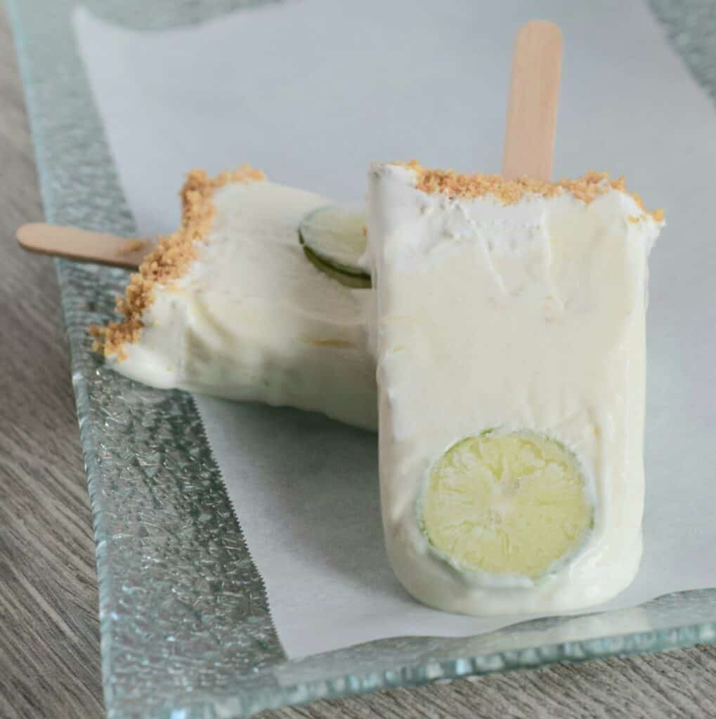 No-Cook Key Lime Pie Popsicles - Grits and Gouda