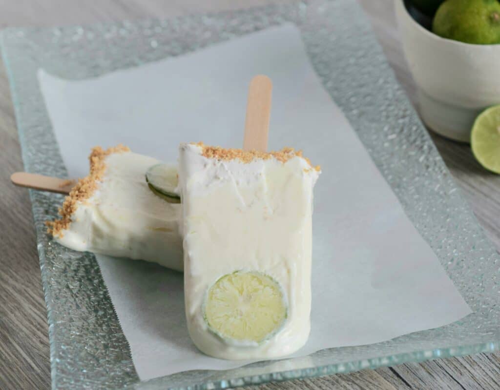 No-Cook Key Lime Pie Popsicles - Grits and Gouda