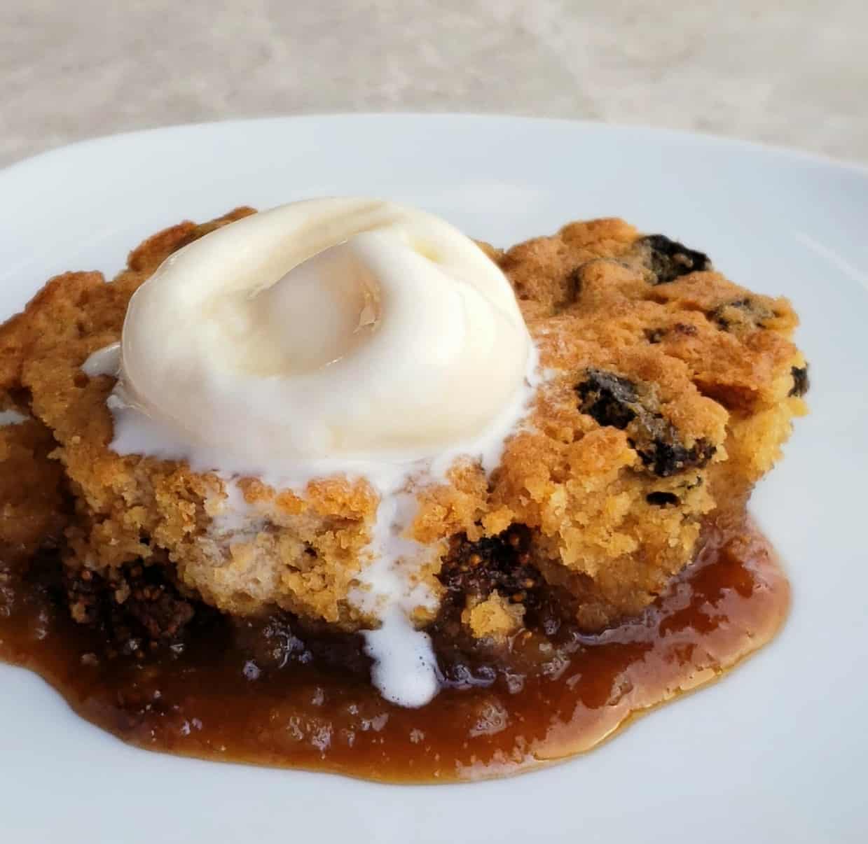 Sticky Fig Pudding Cake - Grits and Gouda