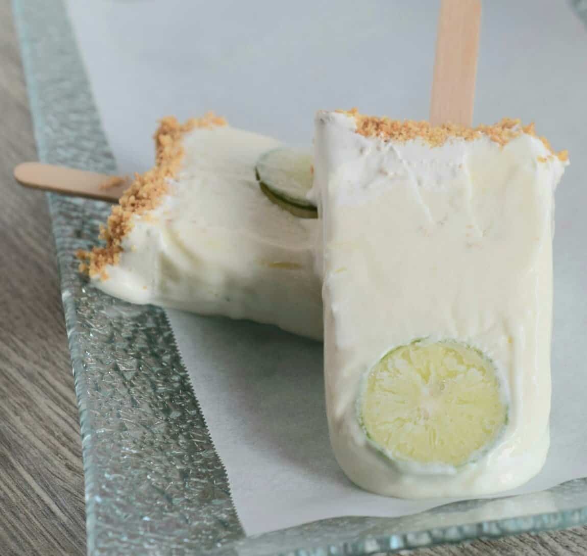 No-Cook Key Lime Pie Popsicles - Grits and Gouda