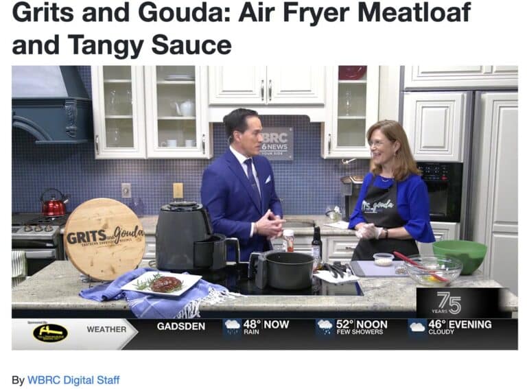 Best Air Fryer Meatloaf with Tangy Sauce - Grits and Gouda