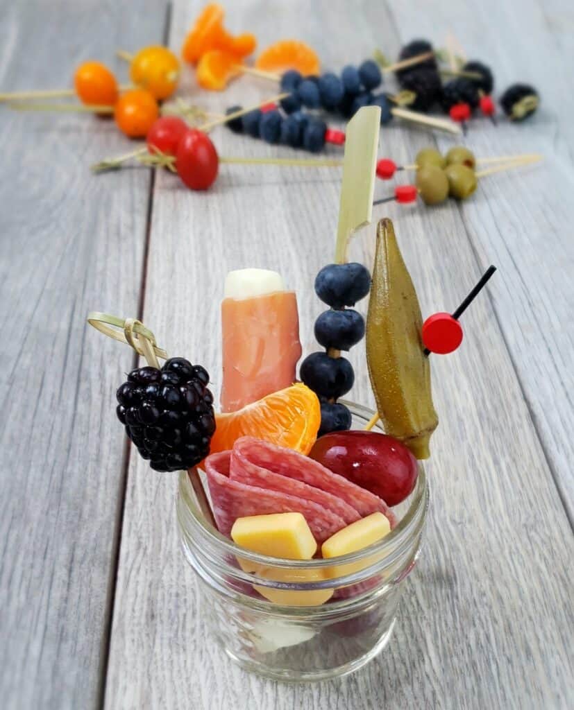 Jarcuterie (Charcuterie Board in a Jar) - Grits and Gouda