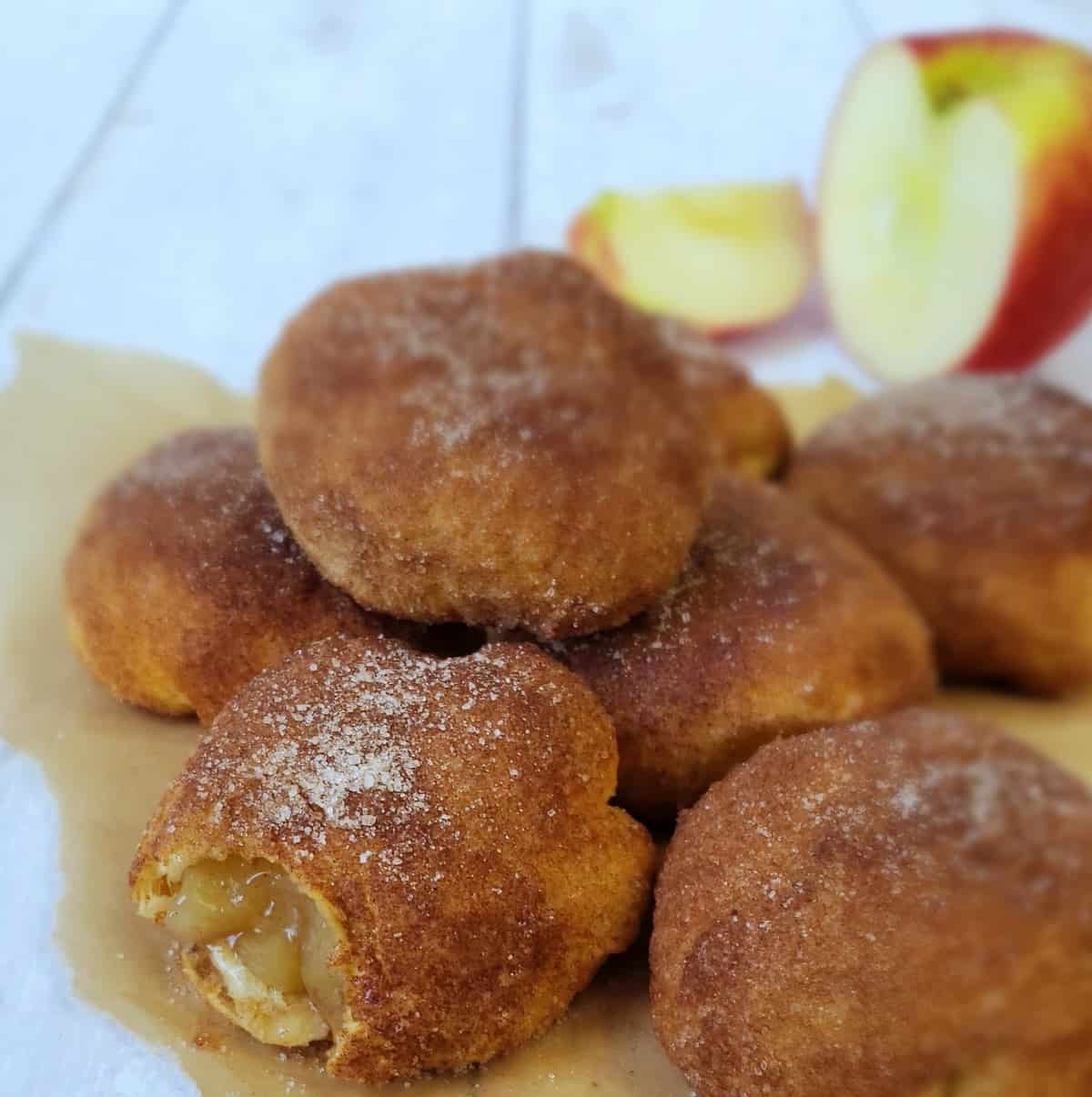 Easy Air Fryer Apple Pie Bombs - Grits and Gouda