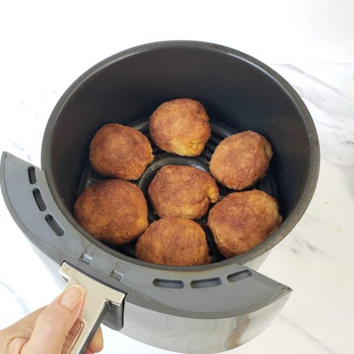 Easy Air Fryer Apple Pie Bombs - Grits and Gouda
