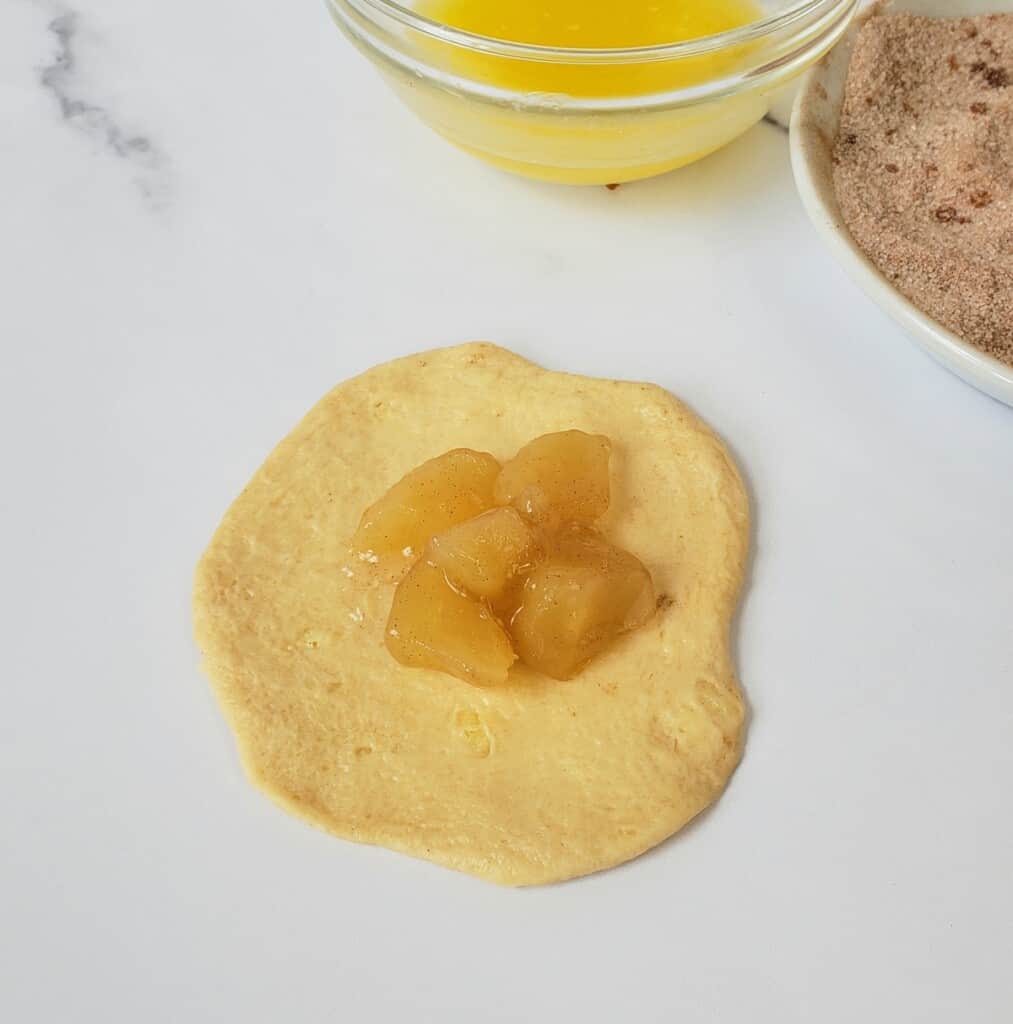 Easy Air Fryer Apple Pie Bombs - Grits and Gouda