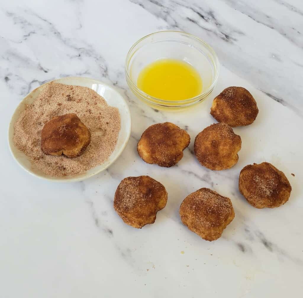 Easy Air Fryer Apple Pie Bombs - Grits and Gouda