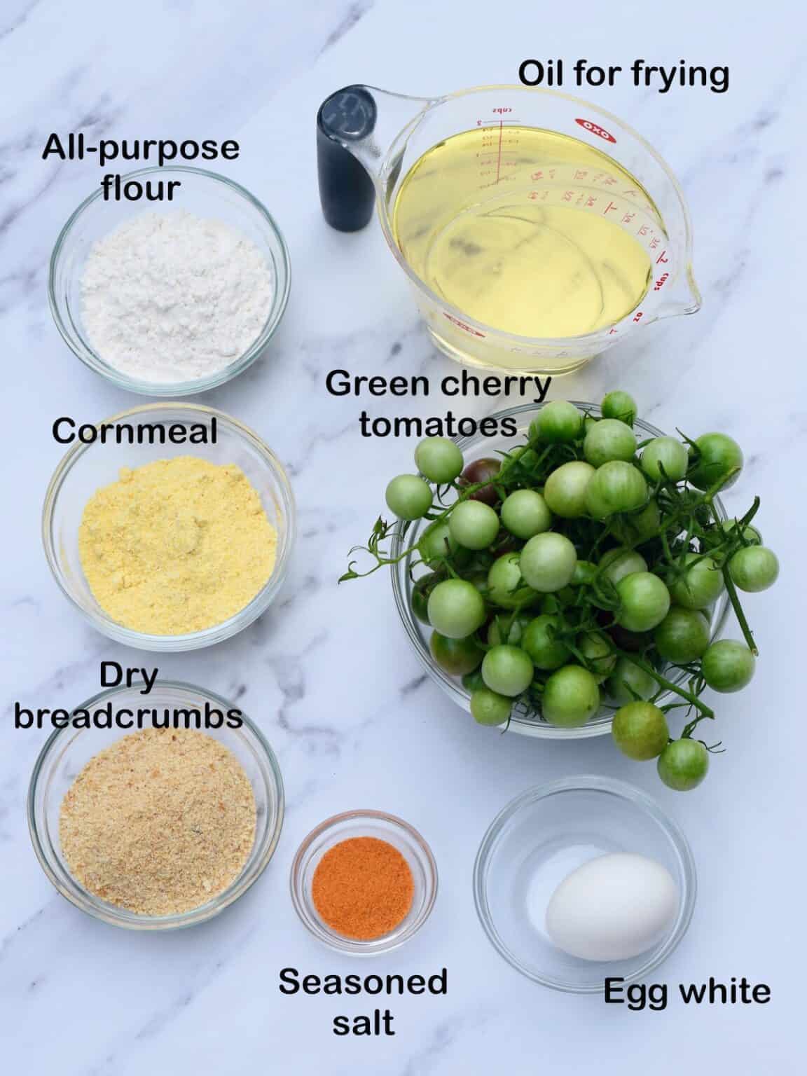 Fried Green Cherry Tomatoes - Grits and Gouda