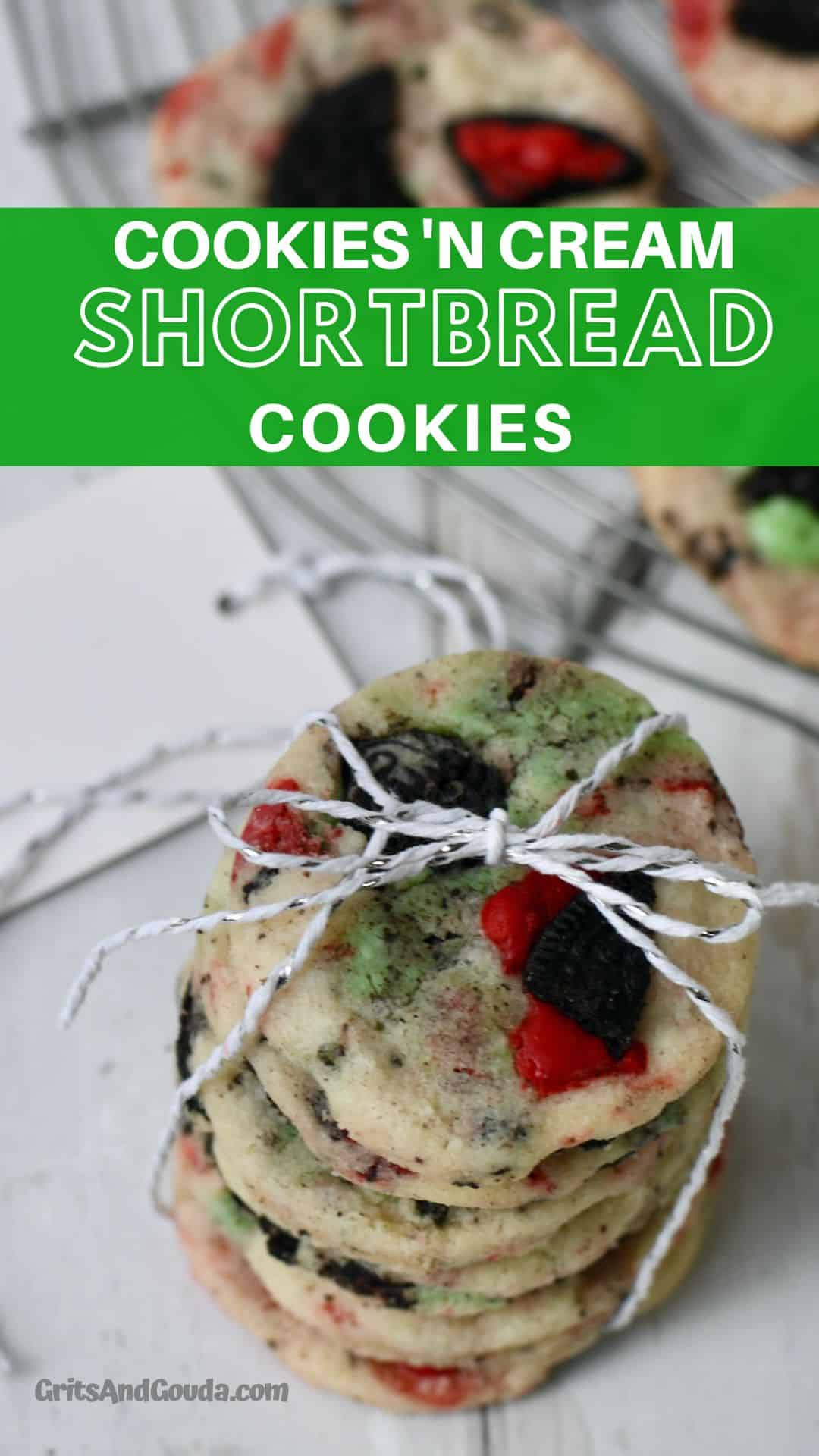 Cookies and Cream Shortbread Cookies - Grits and Gouda