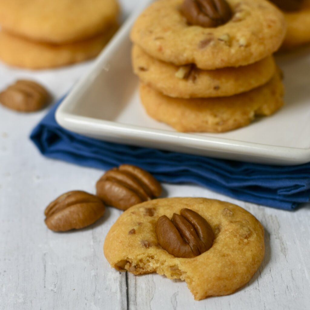 Cheese Wafers with Pecans - Grits and Gouda