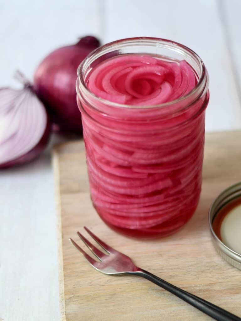 Quick Pickled Red Onions (No Cook) - Grits and Gouda