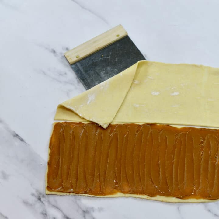 Cookie Butter Puff Pastry Christmas Trees - Grits and Gouda