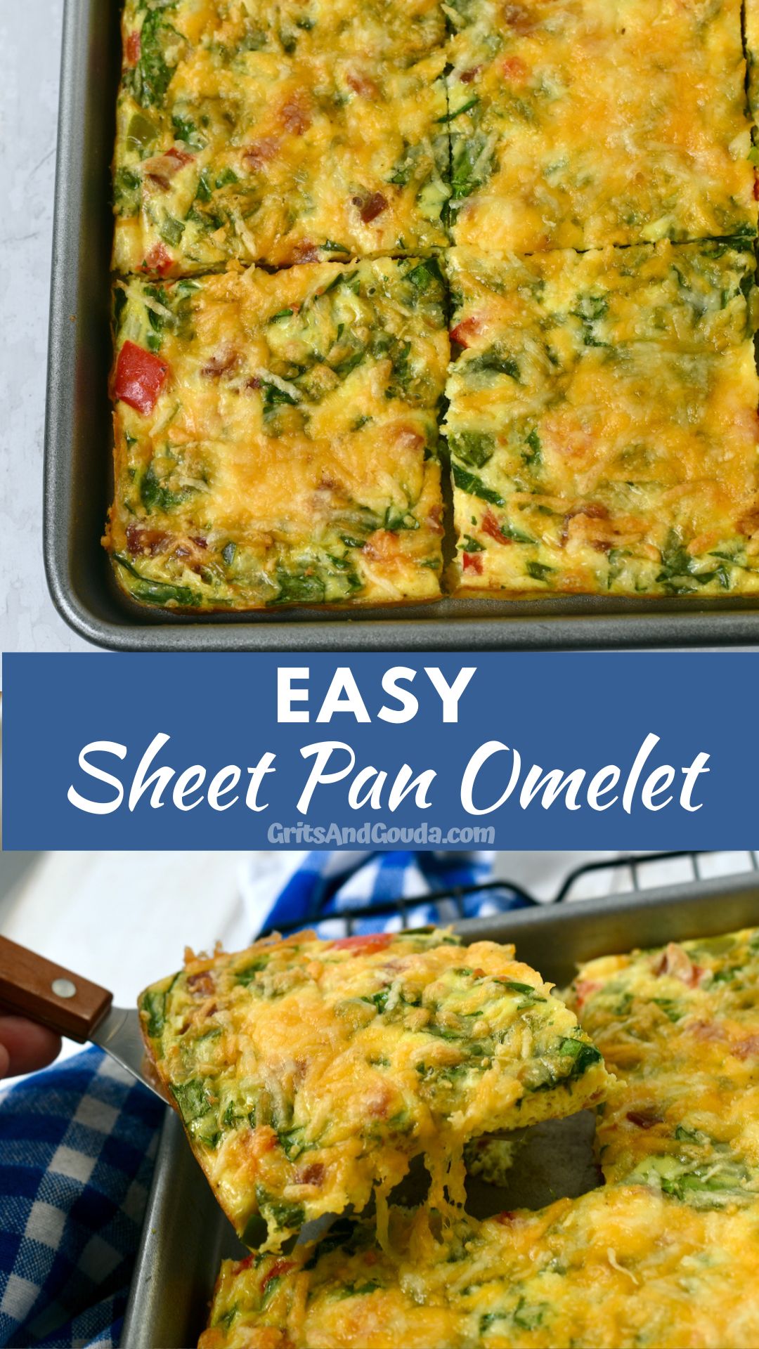 Sheet Pan Omelette - Grits and Gouda