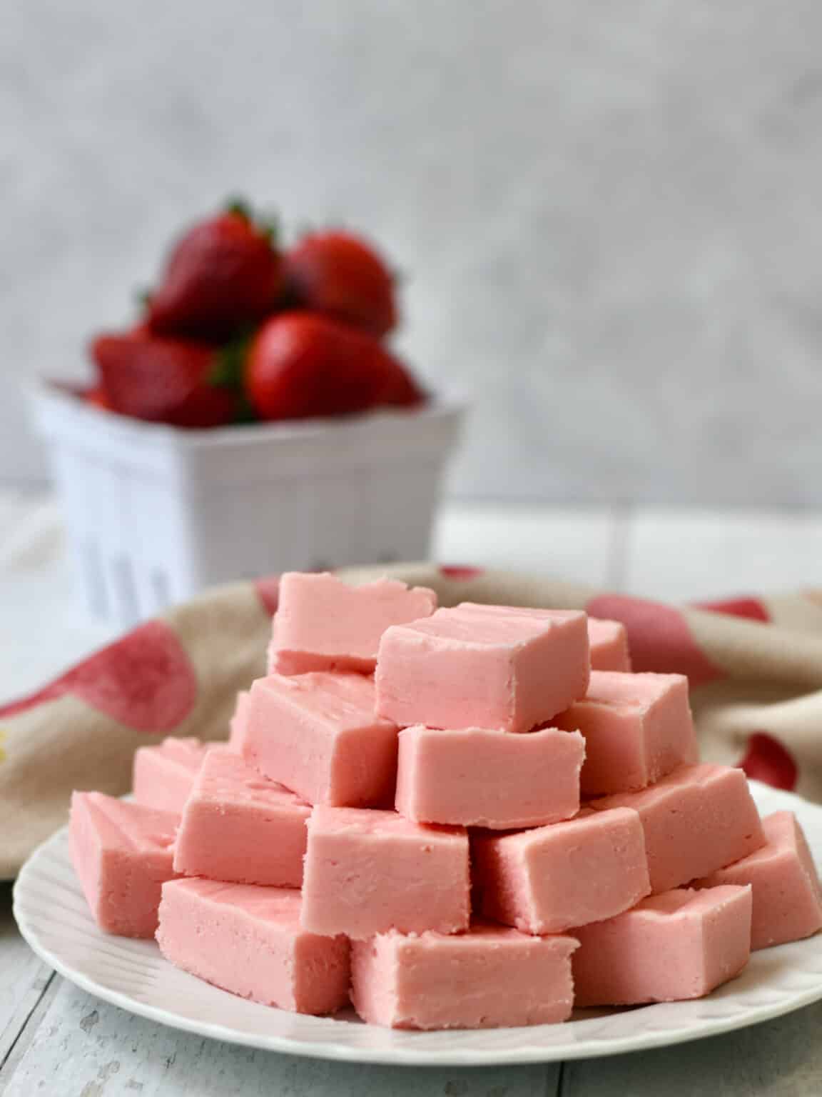 Shortcut Strawberry Fudge - Grits and Gouda