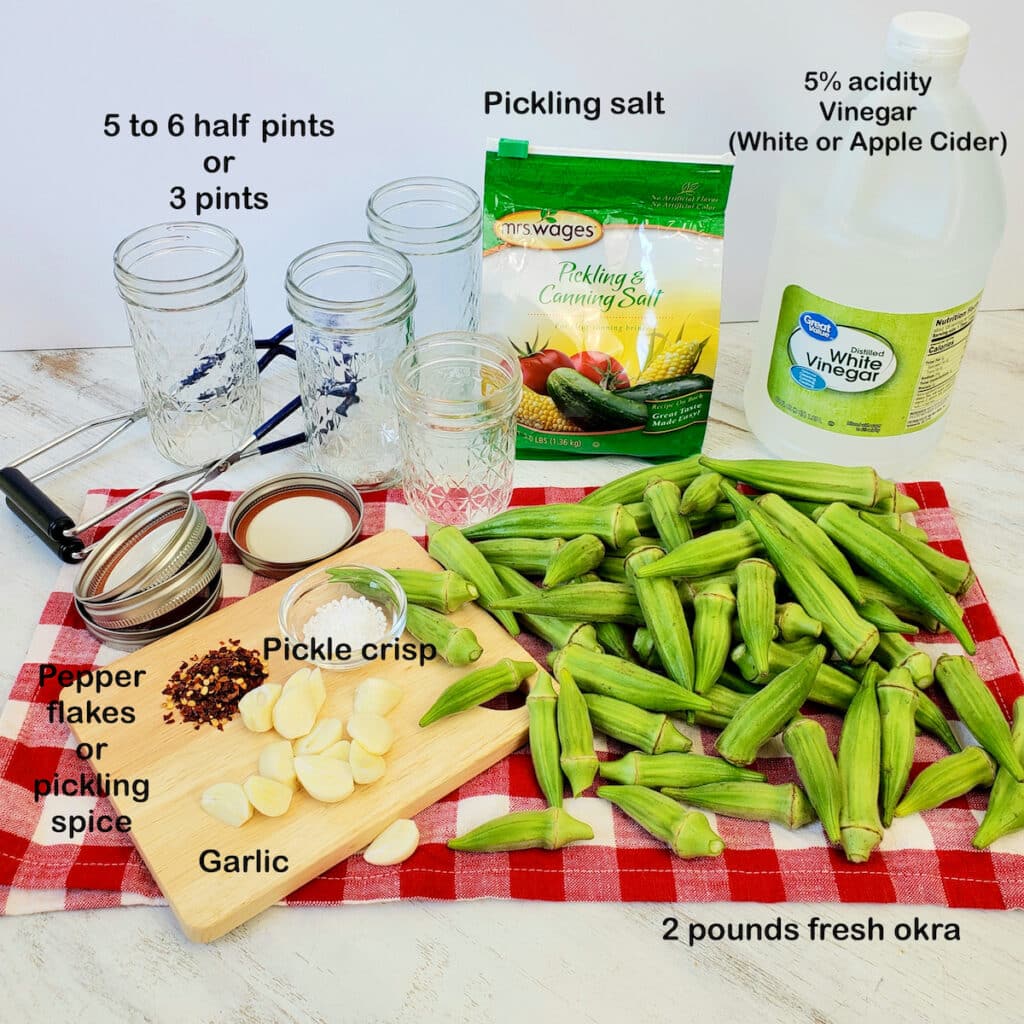 Easy Crisp Pickled Okra - Grits and Gouda