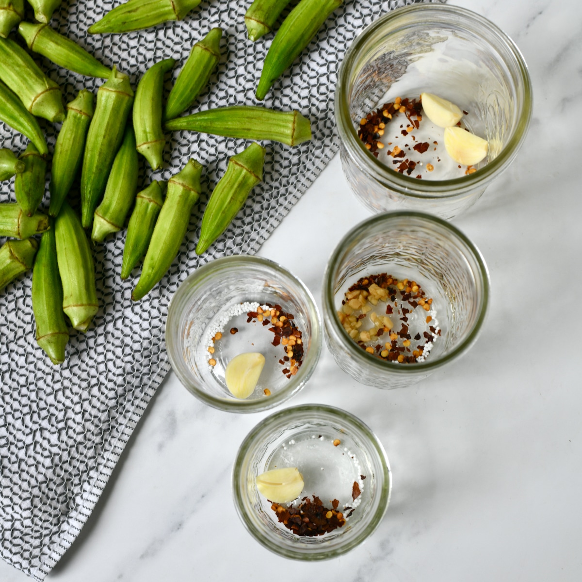 Easy Crisp Pickled Okra - Grits and Gouda