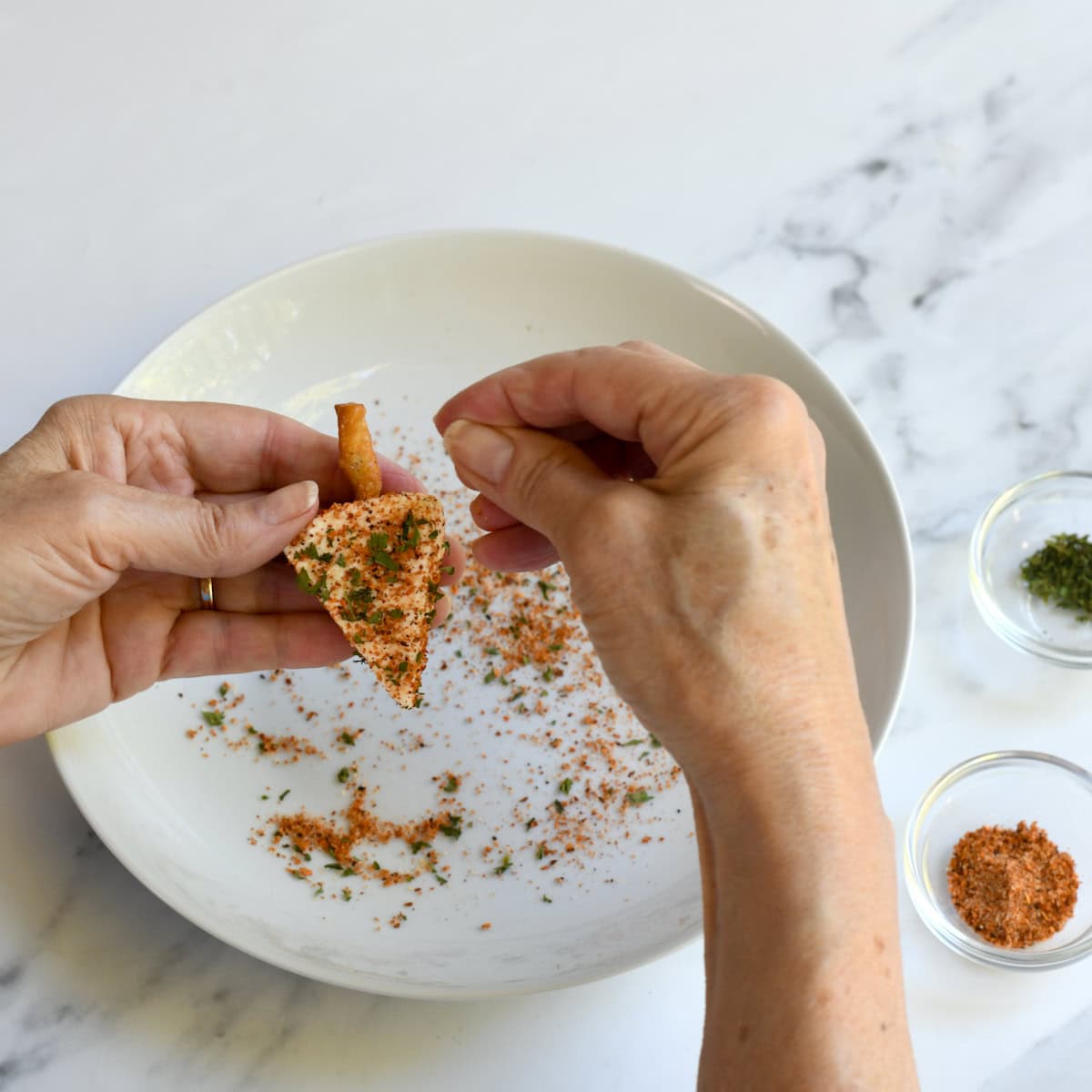 Easy Christmas Cheese Trees - Grits and Gouda