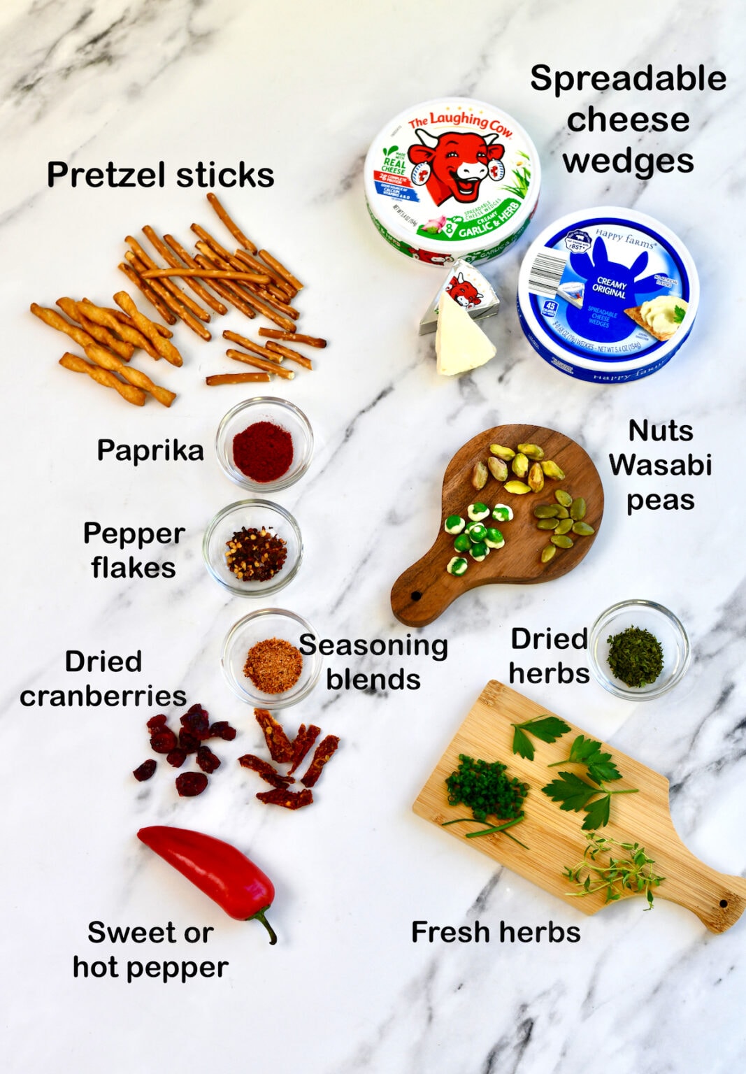 Easy Christmas Cheese Trees - Grits and Gouda