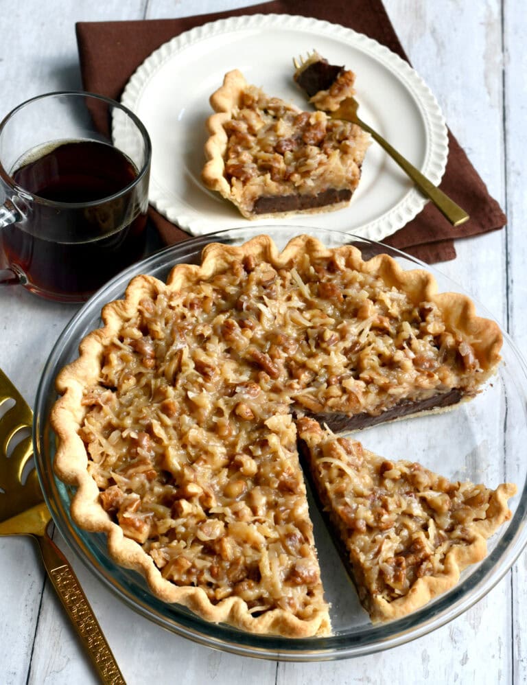 Easy German Chocolate Pie - Grits and Gouda