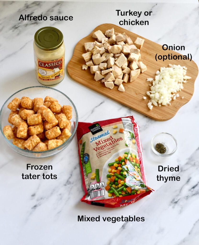 Tater Tot Turkey Pot Pie - Grits and Gouda