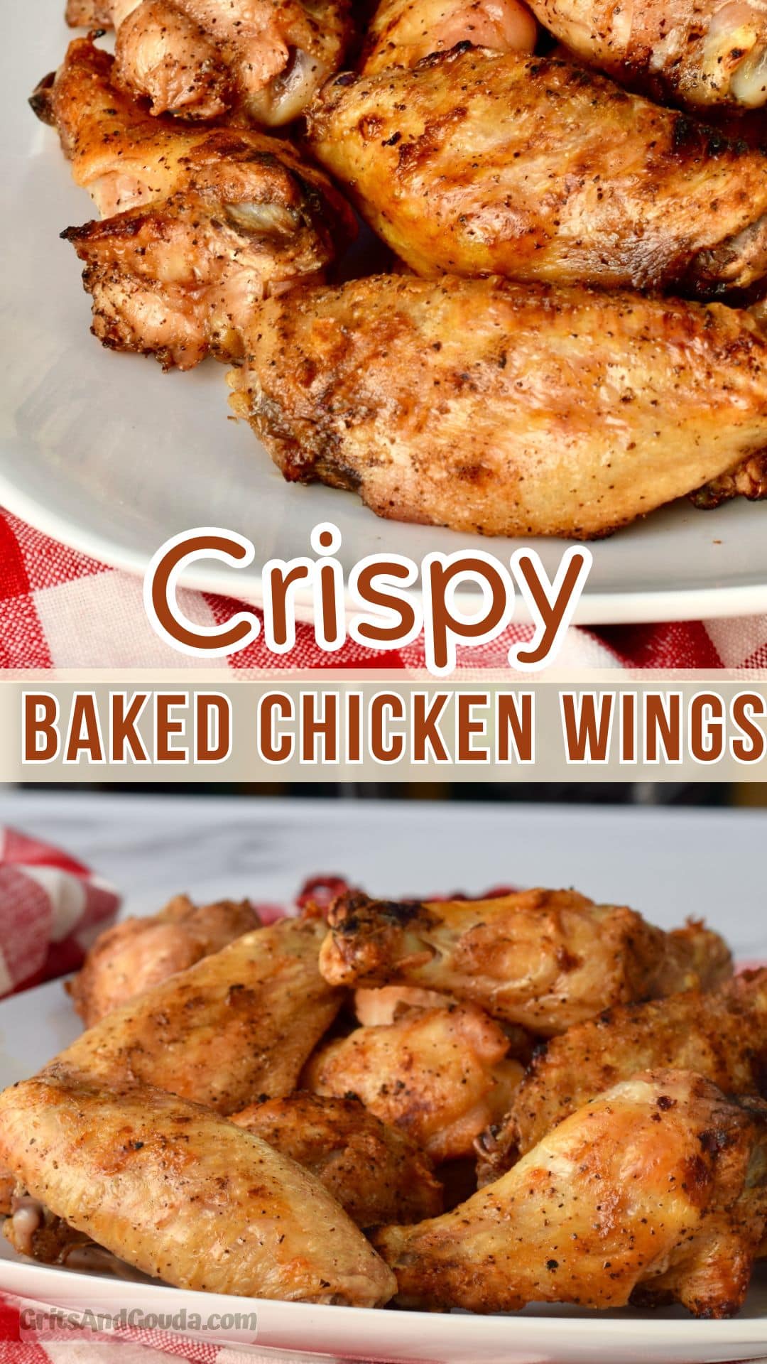 Easy Baked Crispy Chicken Wings - Grits and Gouda