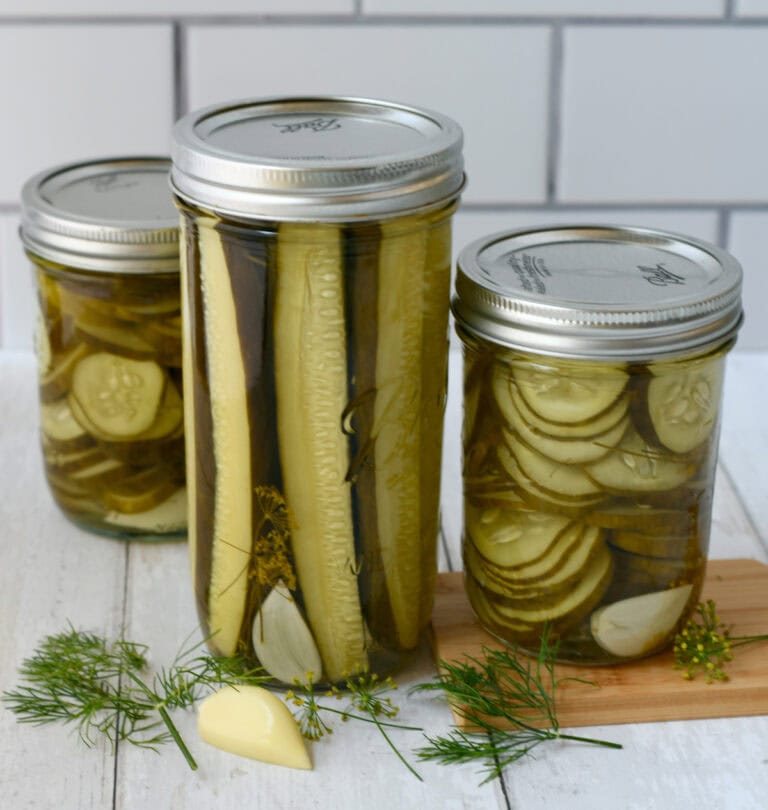 Easy Dill Pickles for Canning - Grits and Gouda