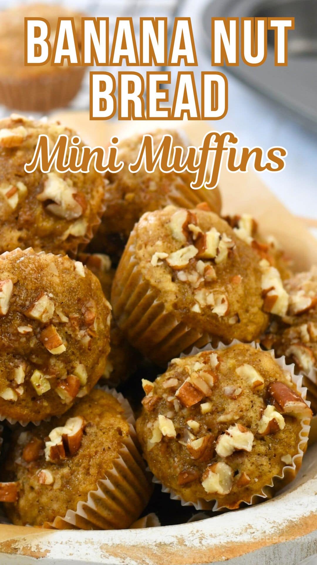 Banana Nut Bread Mini Muffins - Grits and Gouda